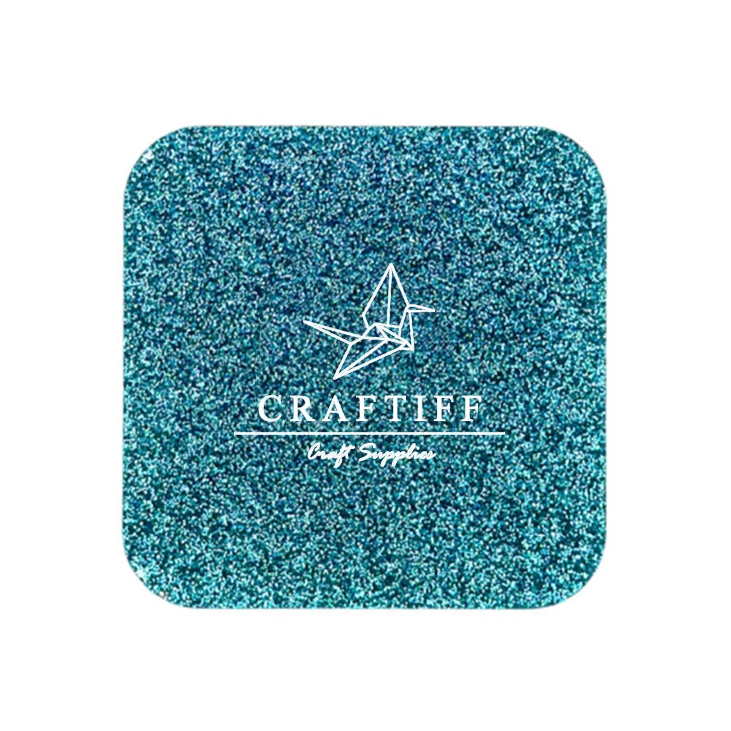 Azure Blue Glitter Acrylic Sheet – Craftiff